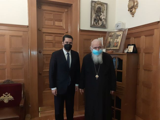 Συναντηση του Δημάρχου Αγρινιου με τον Αρχιεπίσκοπο Αθηνών και πάσης ...