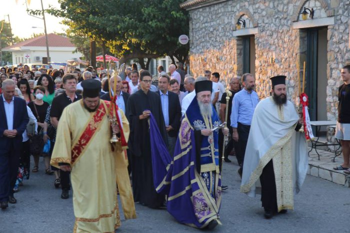 Μεθέορτος Εσπερινός και ιερά Λιτανεία στο Γαλατά Μεσολογγίου - AgrinioSite